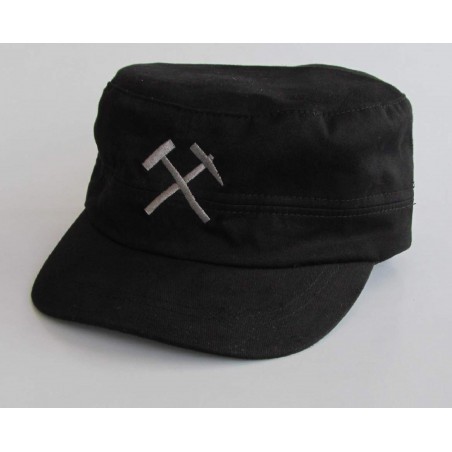 Miners Cap Schlägel und Eisen (silberfarben)